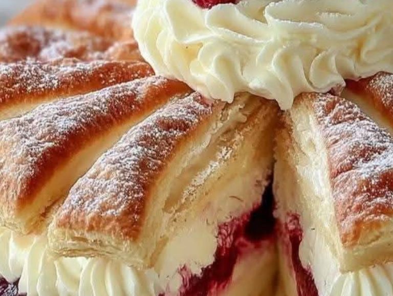 Puff Pastry Cream and Jam Cake – FLAVORFUL RECIPES